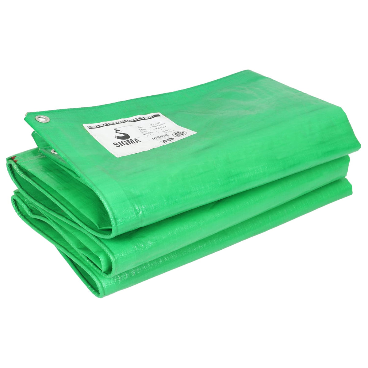 SIGMA Waterproof Tarpaulin 230 GSM Green White (HDPE) – Sigma Poly Products