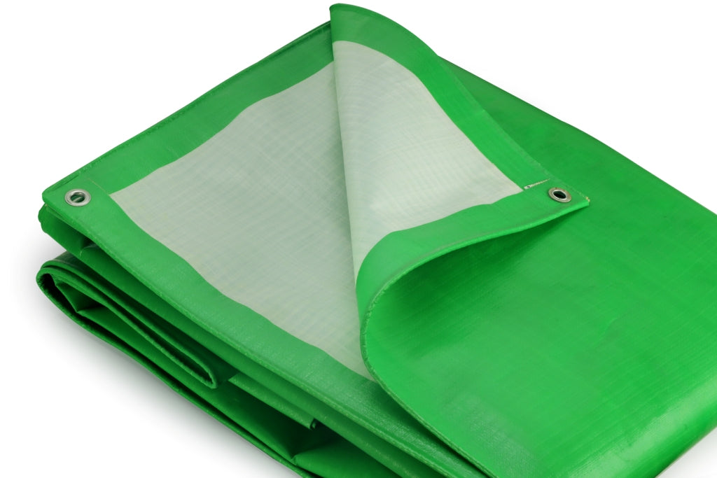 SIGMA Waterproof Tarpaulin 230 GSM Green White (HDPE) – Sigma Poly Products
