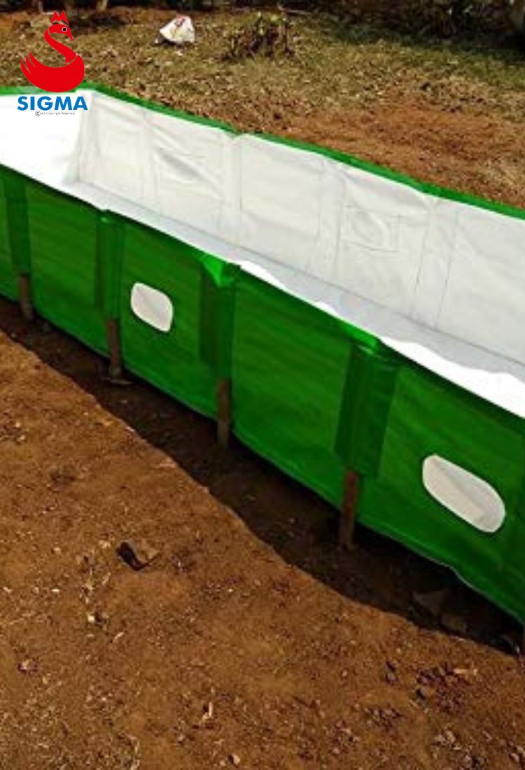SIGMA Vermi Compost Beds 450 GSM Green White (HDPE) – Sigma Poly Products