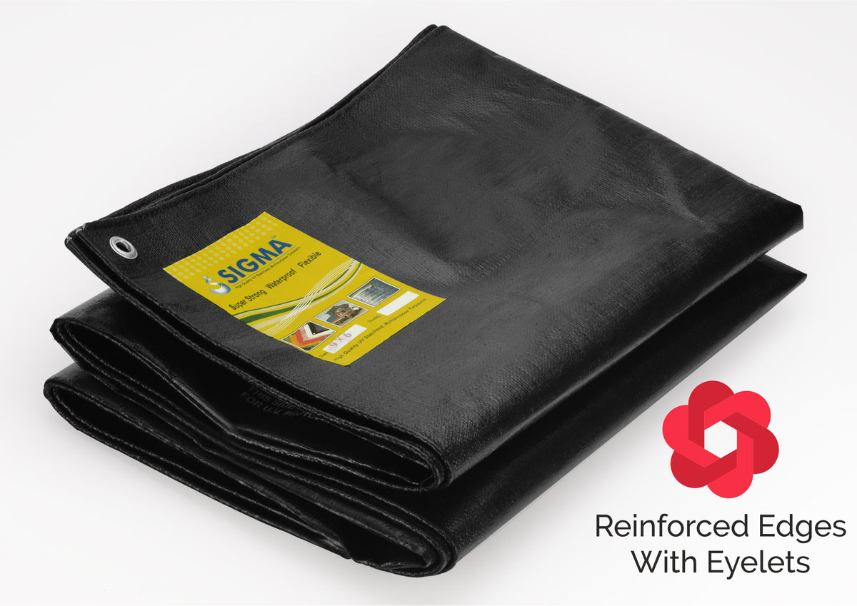 Waterproof HDPE Tarpaulin 230 GSM 6FT X 6FT Heavy Duty Home Roof Shed Sheet – Sigma Poly Products